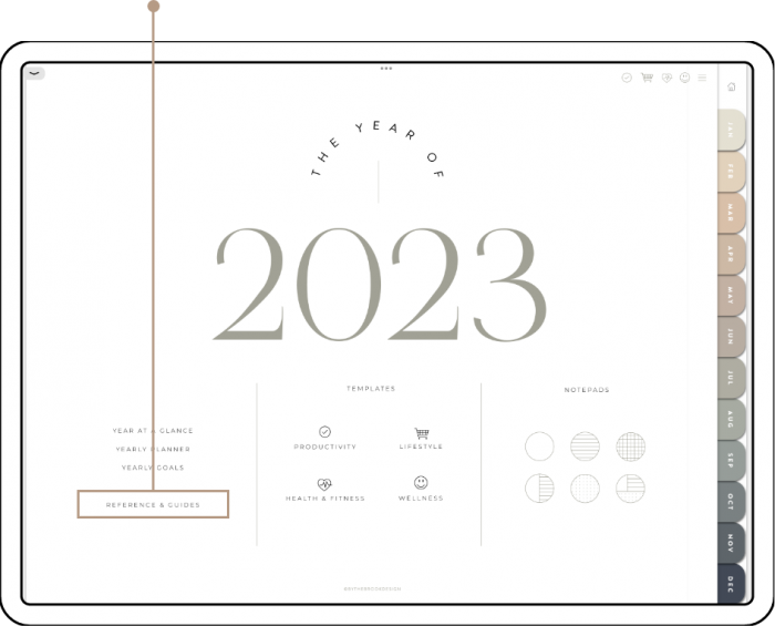 By The Brook Design | Customize Pen & Highlight Colors | Goodnotes